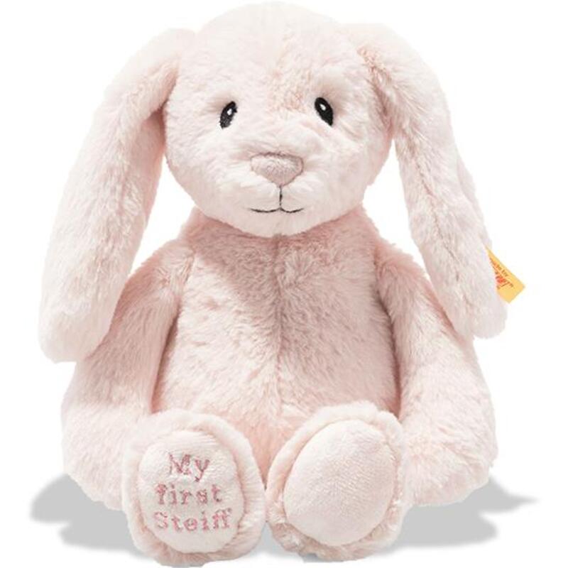 Steiff My First Hoppie Rabbit In Pink Plush Teddy Bear Gift Boxed ...