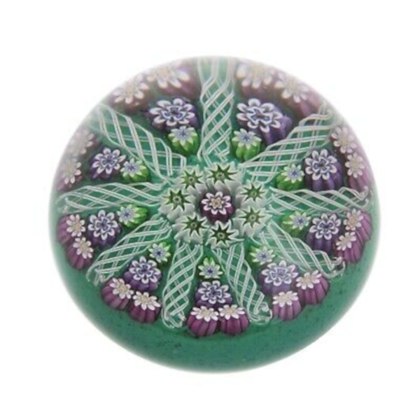 Buy Emerald Spinner Millefiori Paperweight | Teddy Town Gifts