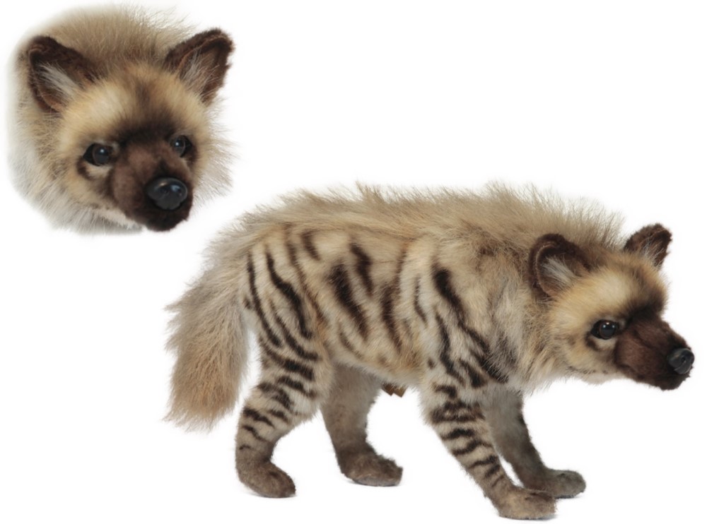 Striped Hyena Soft Toy by Hansa | Teddy Town Gifts