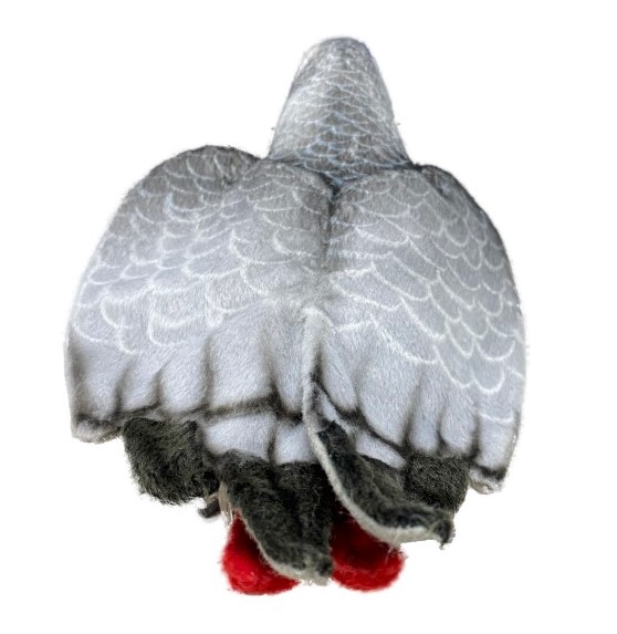 Buy Hansa African Grey Parrot Soft Toy | Teddy Town Gifts