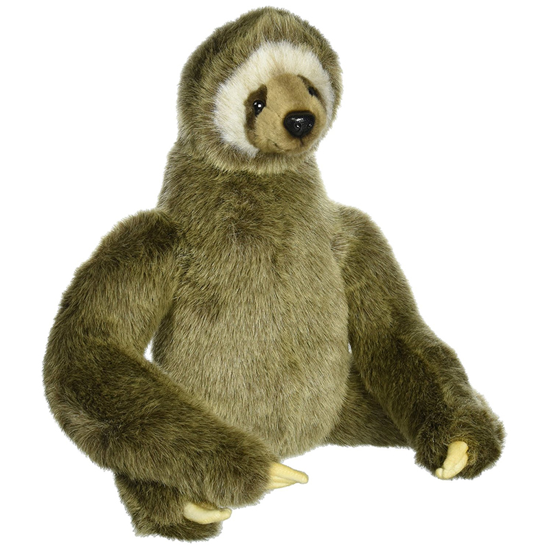 life like a 3 toed sloth 34cm Plush Soft Toy By Hansa | Teddy Town Gifts