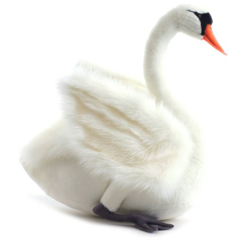 Life like a swan 27cm Plush Soft Toy By Hansa | Teddy Town Gifts