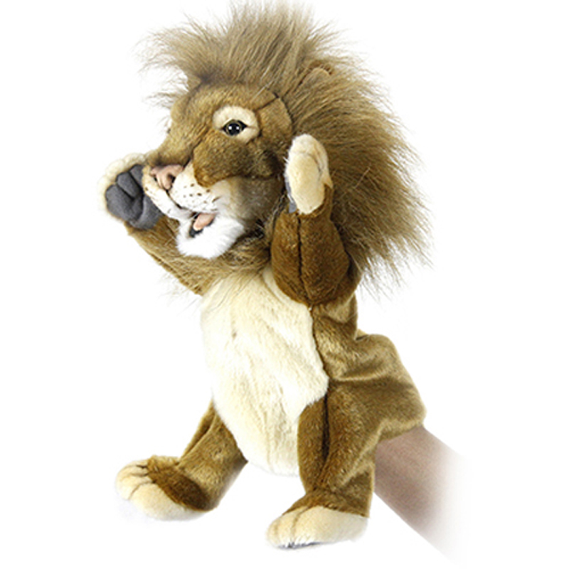 Hansa Realistic Lion Puppet | Teddy Town Gifts